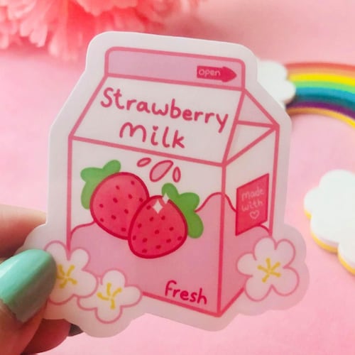 Cute Strawberry Sticker Sheet Pink Stickers - Etsy India