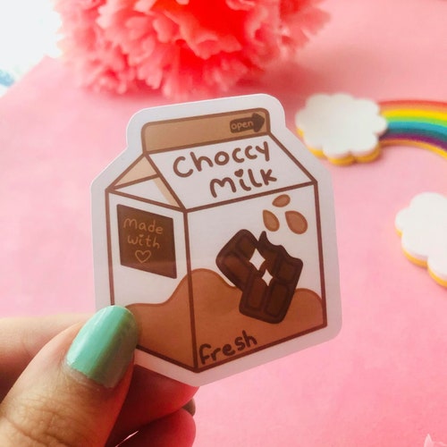 Galaxy Milk Vinyl Sticker - Etsy