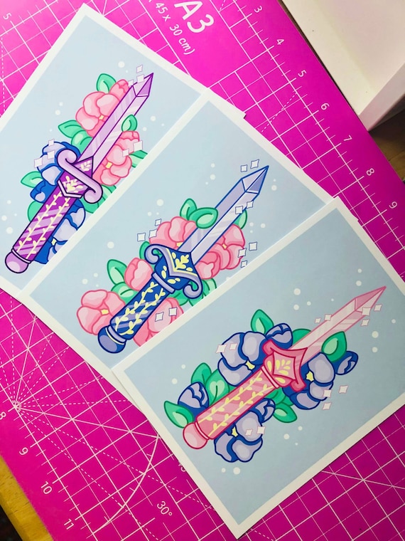 Pretty Daggers Art Print Pack - Etsy