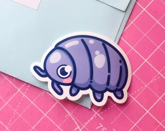 Iso-tired Isopod Bug Nature Glossy Waterproof Sticker Laptop Water Bottle - Etsy