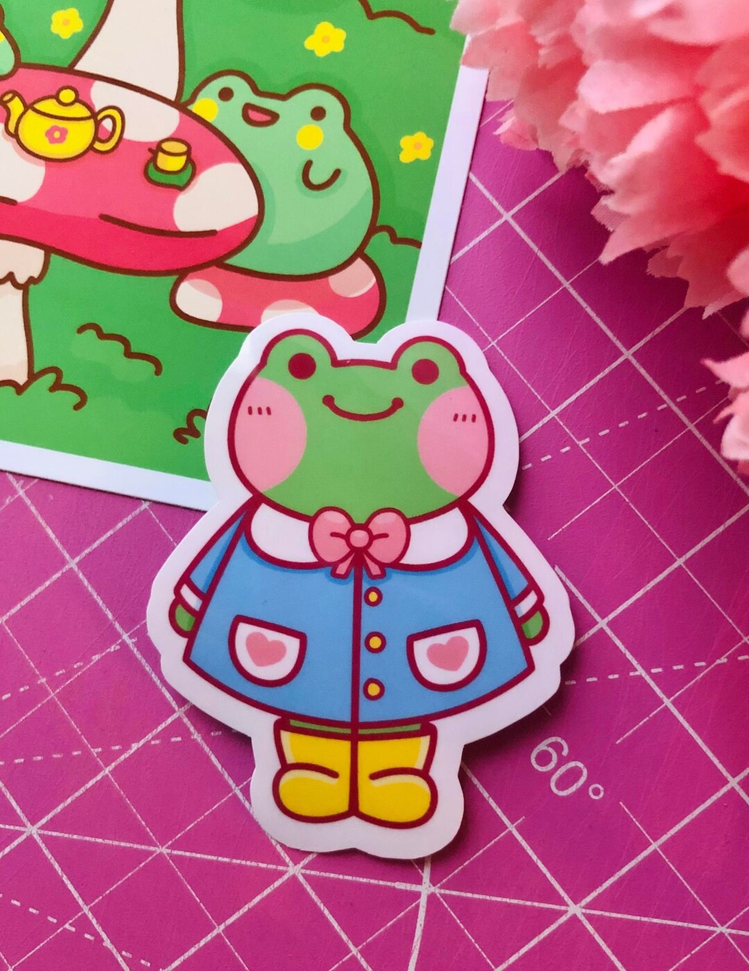 Winter Froggy Sticker - Etsy