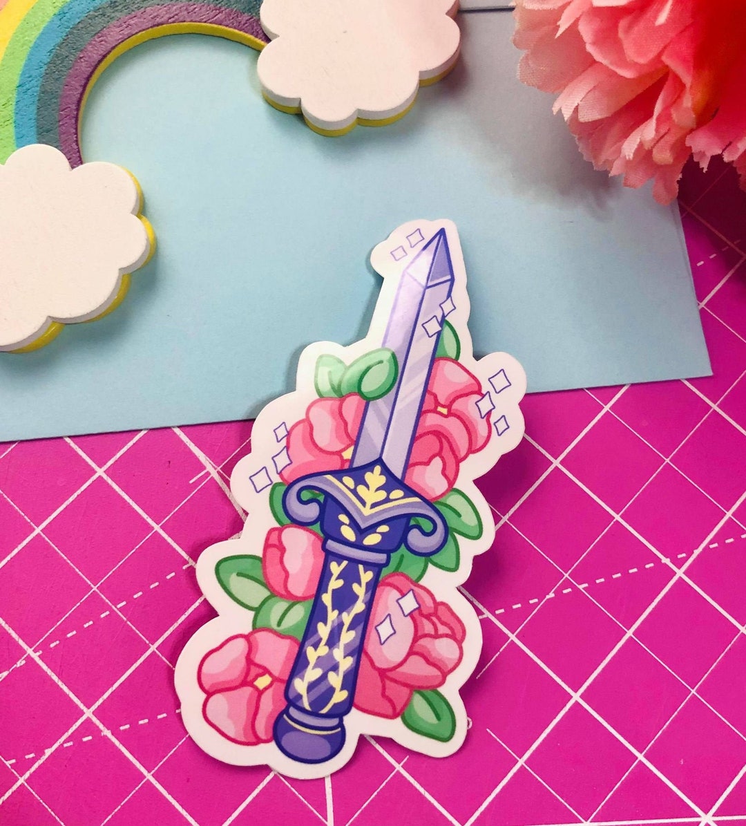 Blue Dagger Sticker - Etsy