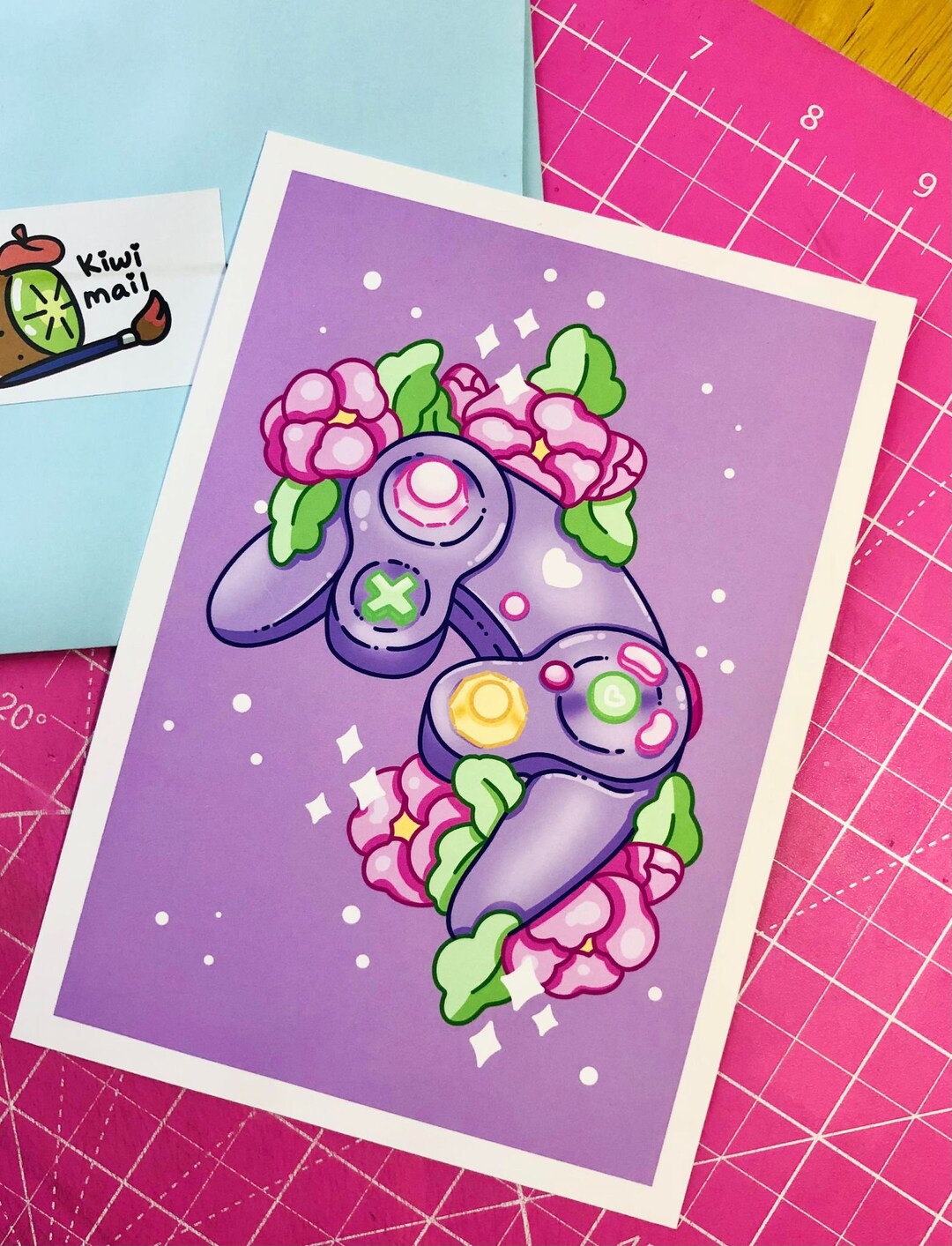 Aesthetic Controller Art Print - Etsy