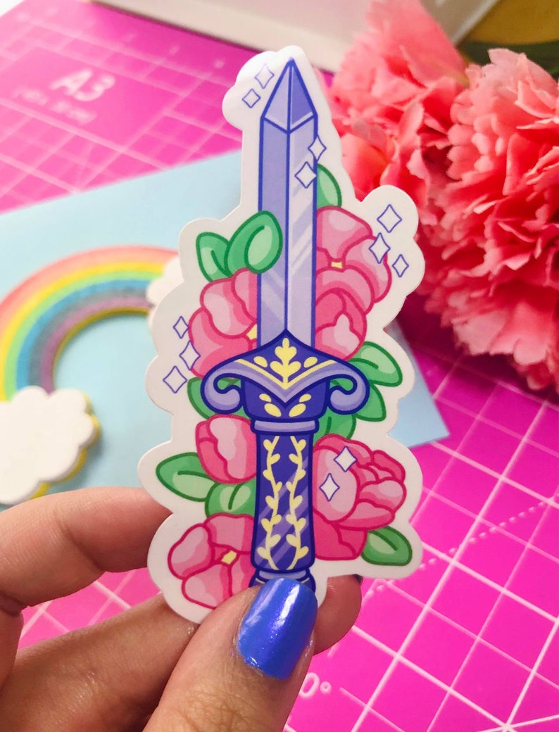 Blue Dagger Art Print - Etsy