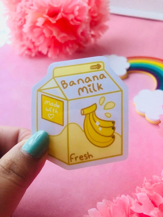 Banana Milk Sticker | Etsy