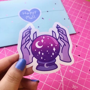 Celestial Crystal Ball Sticker - Etsy