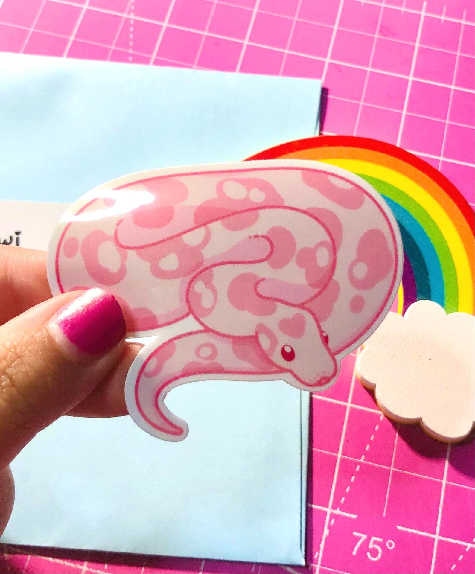 Pastel Snakes Sticker Pack - Etsy