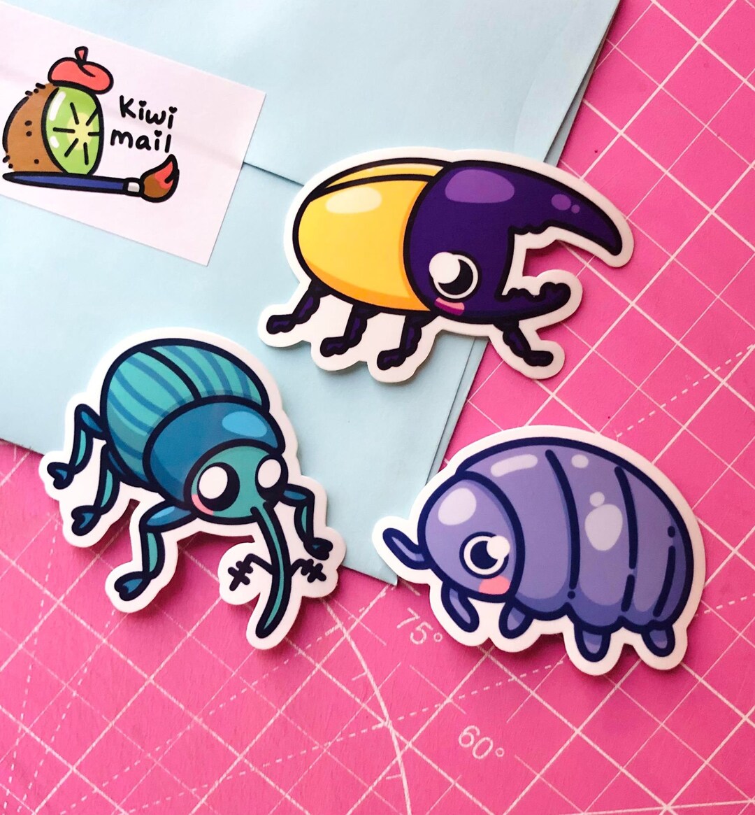Silly Bug Sticker Pack - Etsy
