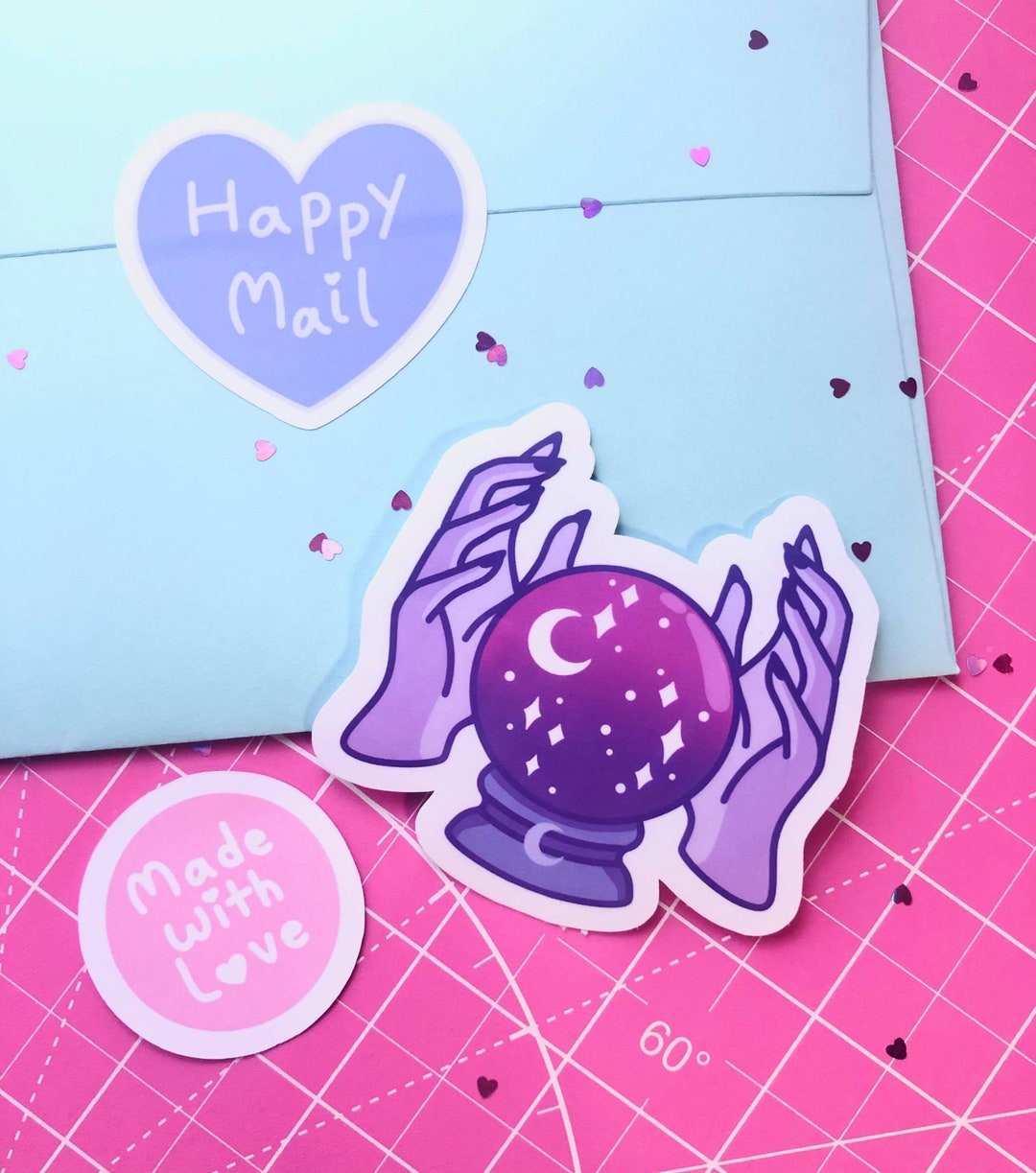 Celestial Crystal Ball Sticker - Etsy