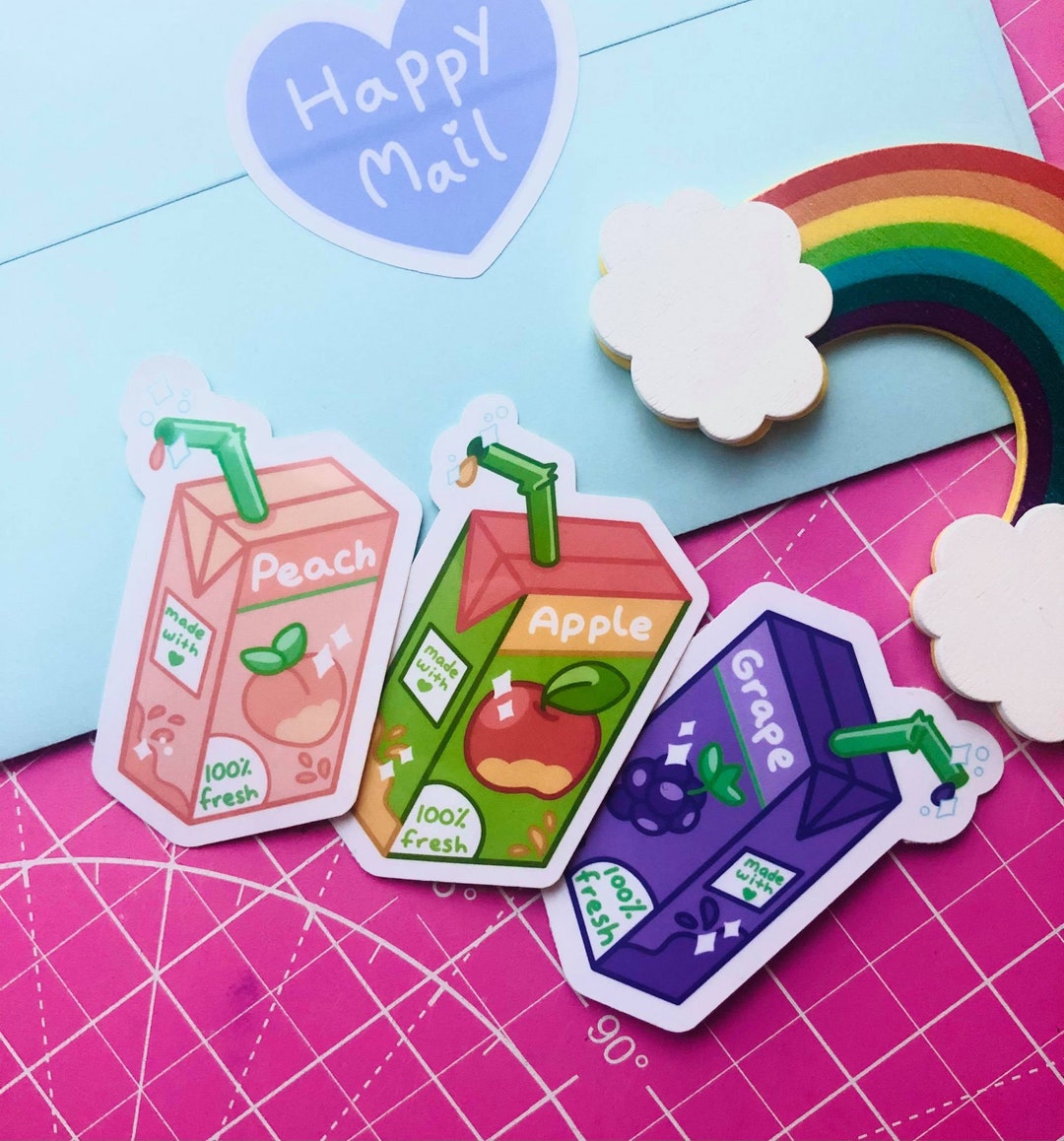 Juice Box Sticker Pack - Etsy