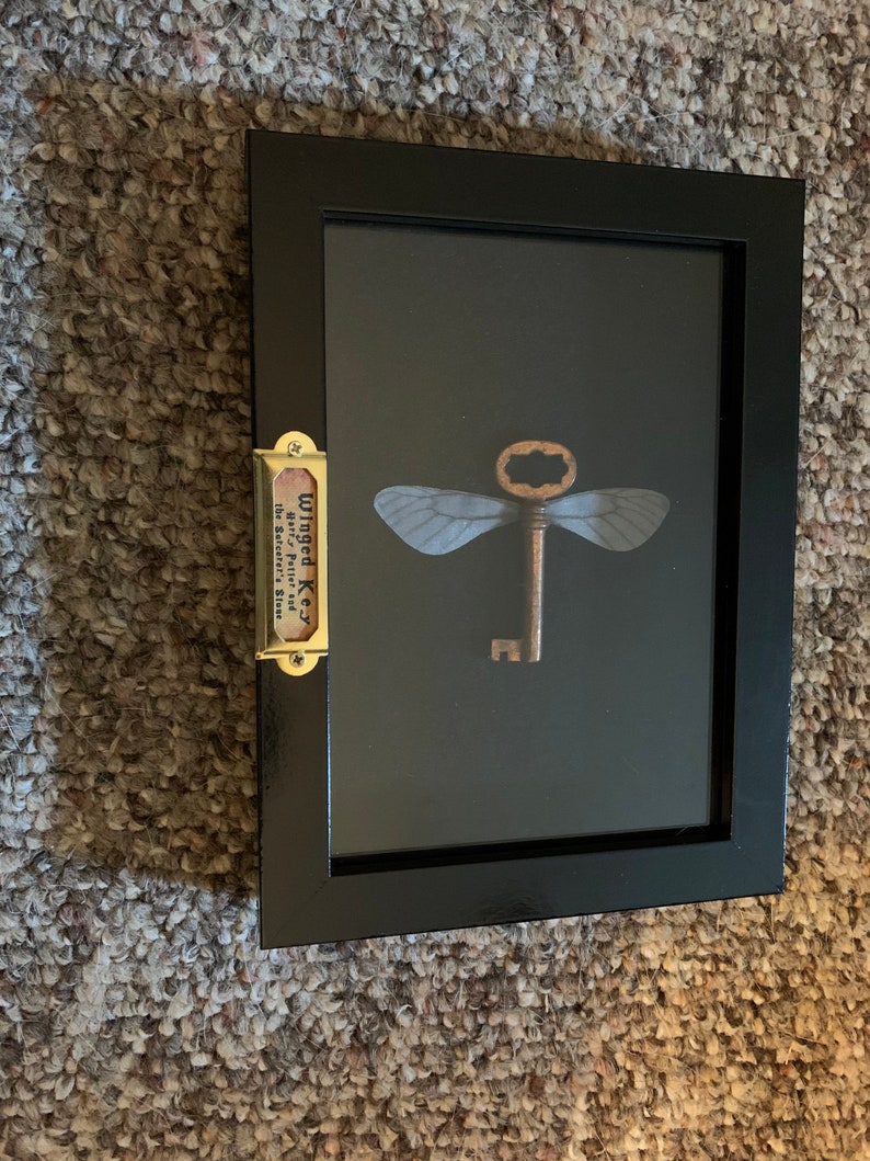 Winged Key Displays With REAL Antique Skeleton Keys, Wizard Inspired ...
