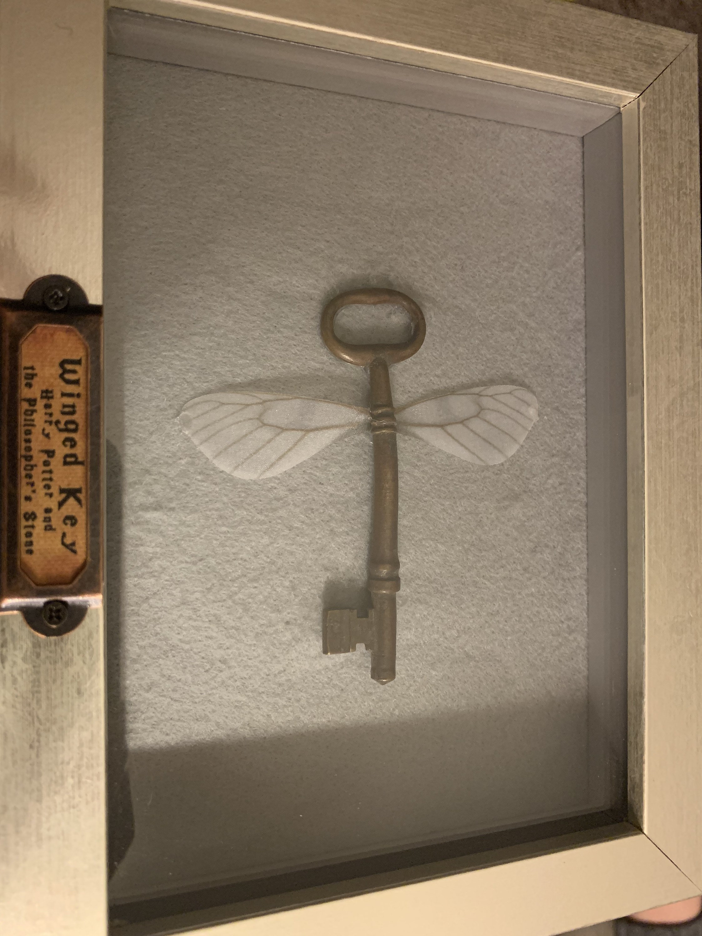 Winged Key Displays With REAL Antique Skeleton Keys, Wizard Inspired ...