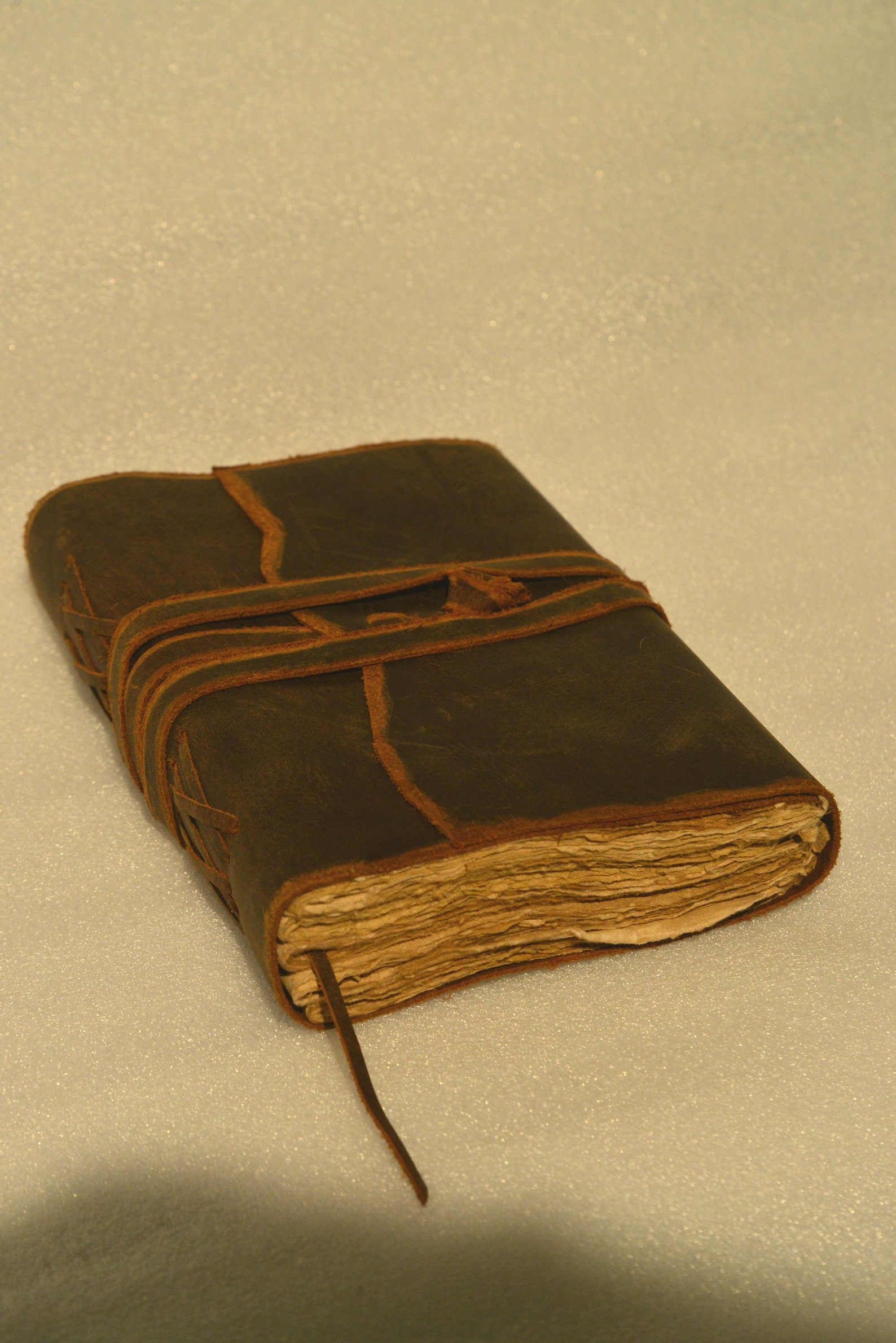 Leather Antique Journal , Handamde Journal Antique Deckledge Paper - Etsy