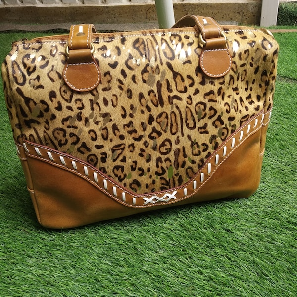 Leopard Print Handbag - Etsy