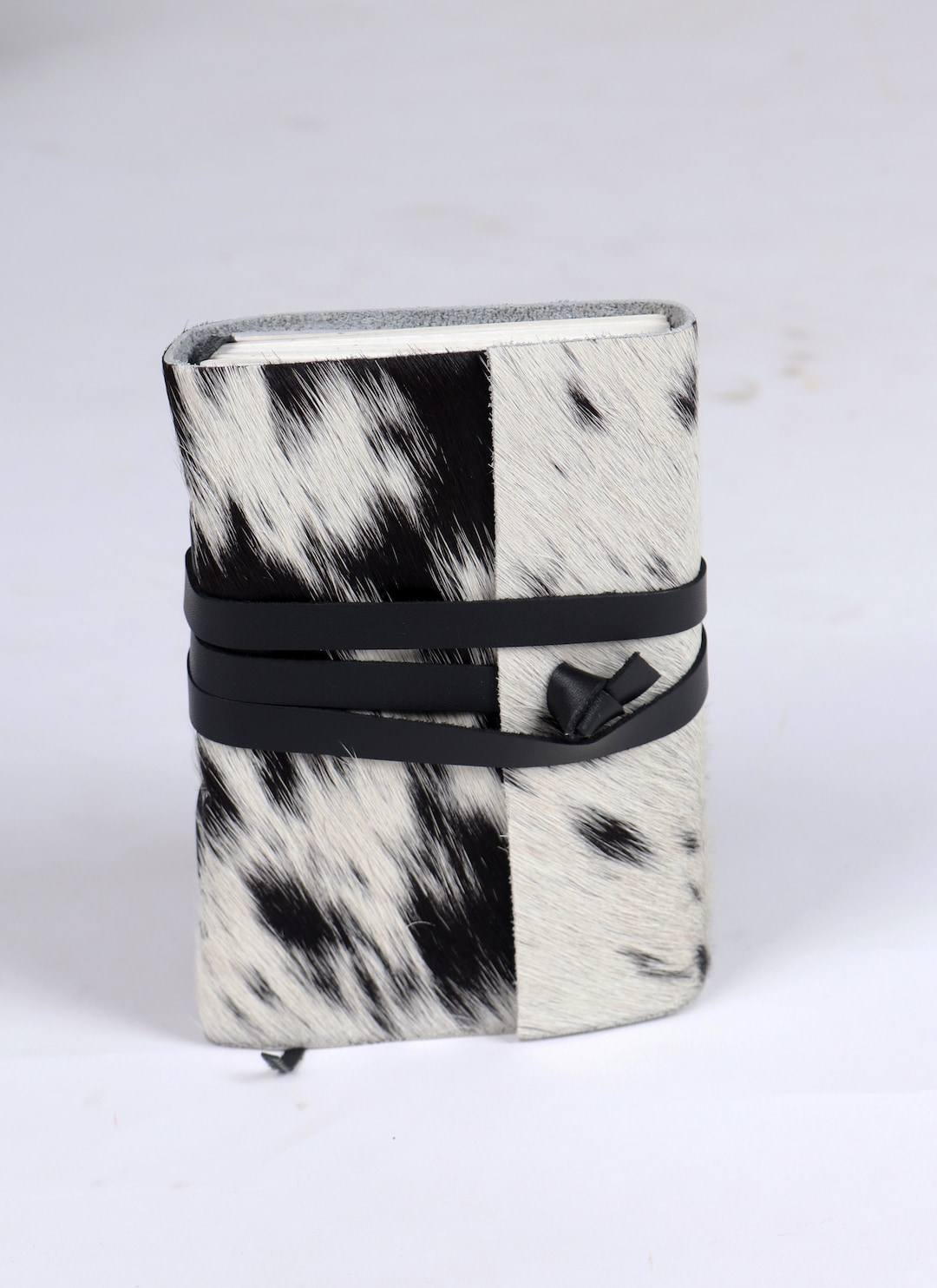 Cowhide Leather Journal - Wrap Closure , Vintage Leather Journal ...