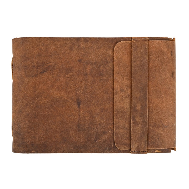 Handmade Leather Writing Journal: Rustic Vintage Travel Diary (7x10 ...