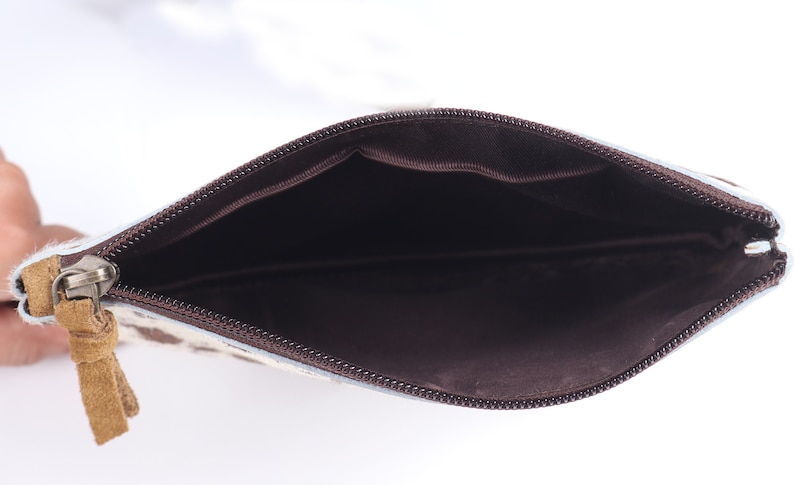 Cowhide Coin Purse: Handmade Leather Mini Clutch - Etsy