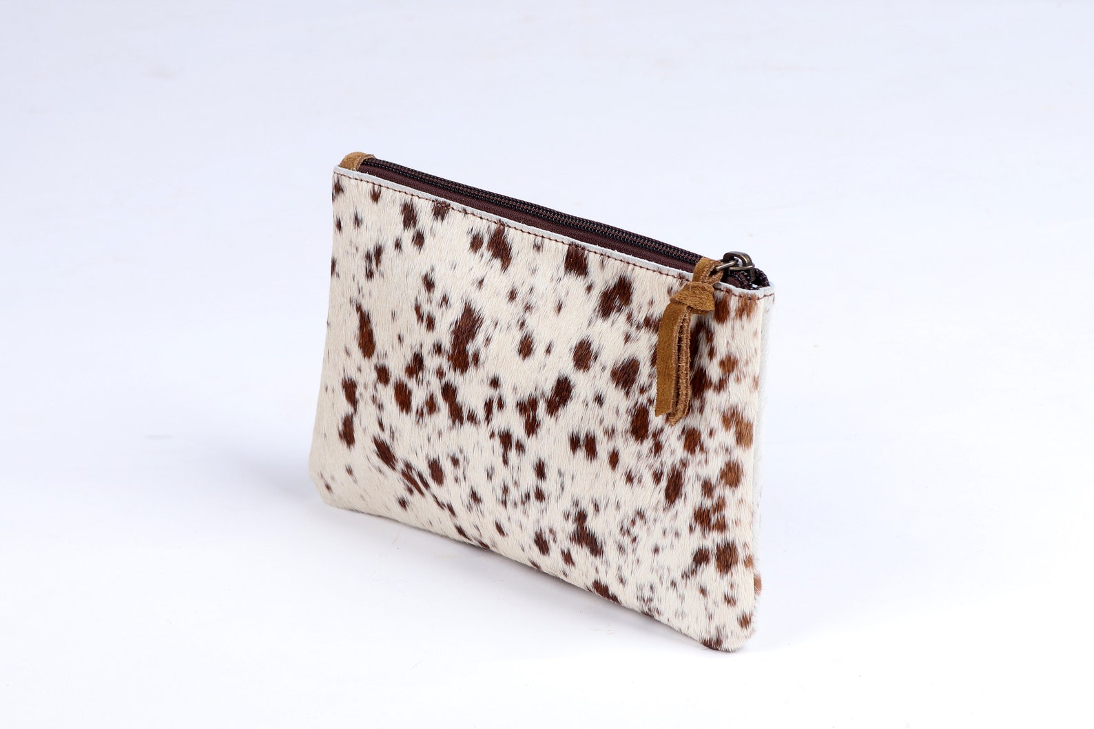 Cowhide Coin Purse: Handmade Leather Mini Clutch - Etsy