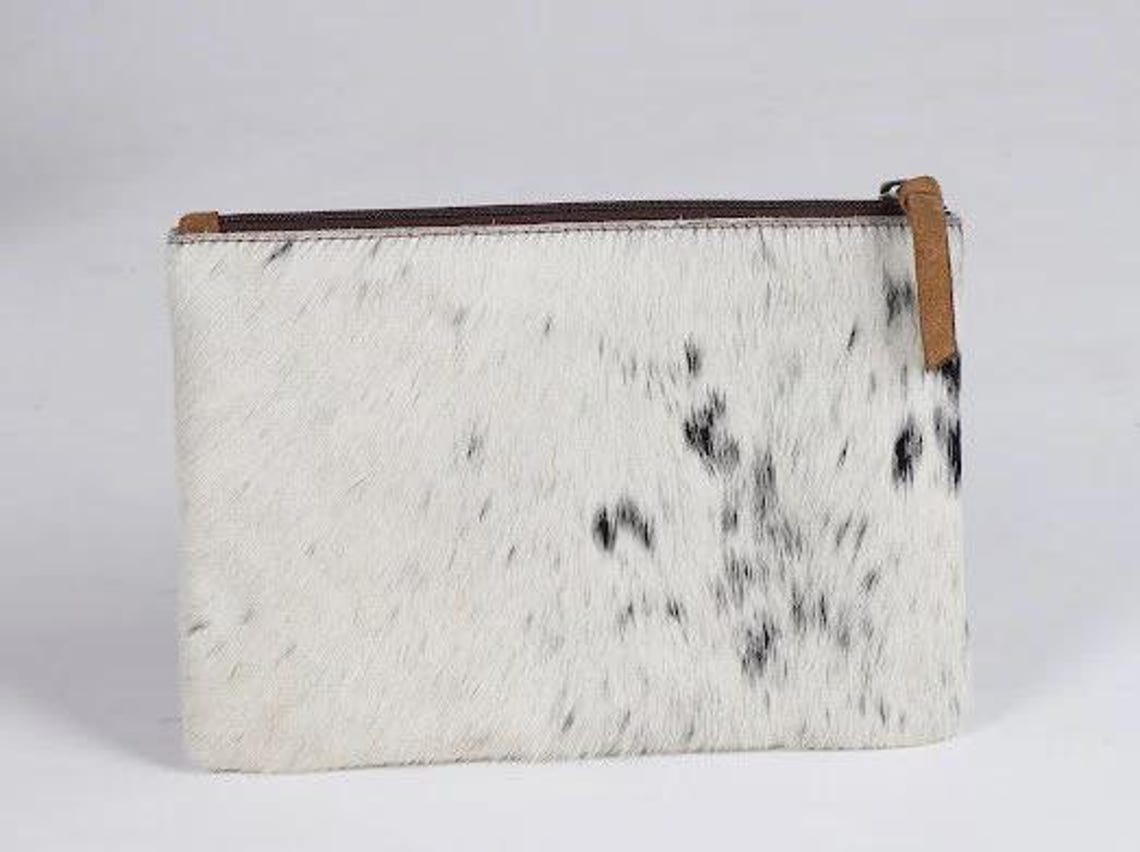 Cowhide Coin Purse: Handmade Leather Mini Clutch - Etsy