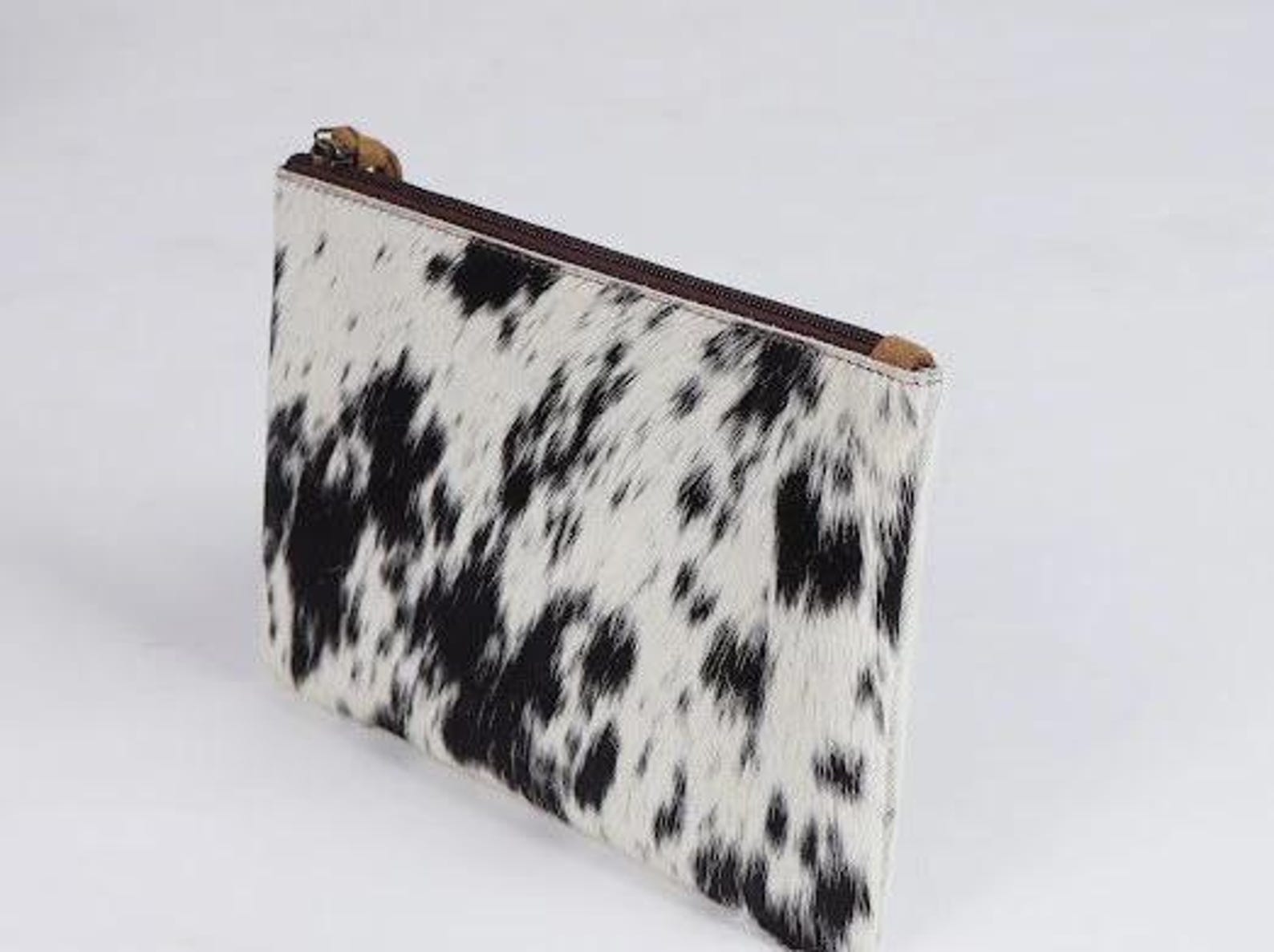 Cowhide Coin Purse: Handmade Leather Mini Clutch - Etsy