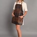 Handmade Full-grain Brown Leather Apron: Unisex Workwear - Etsy