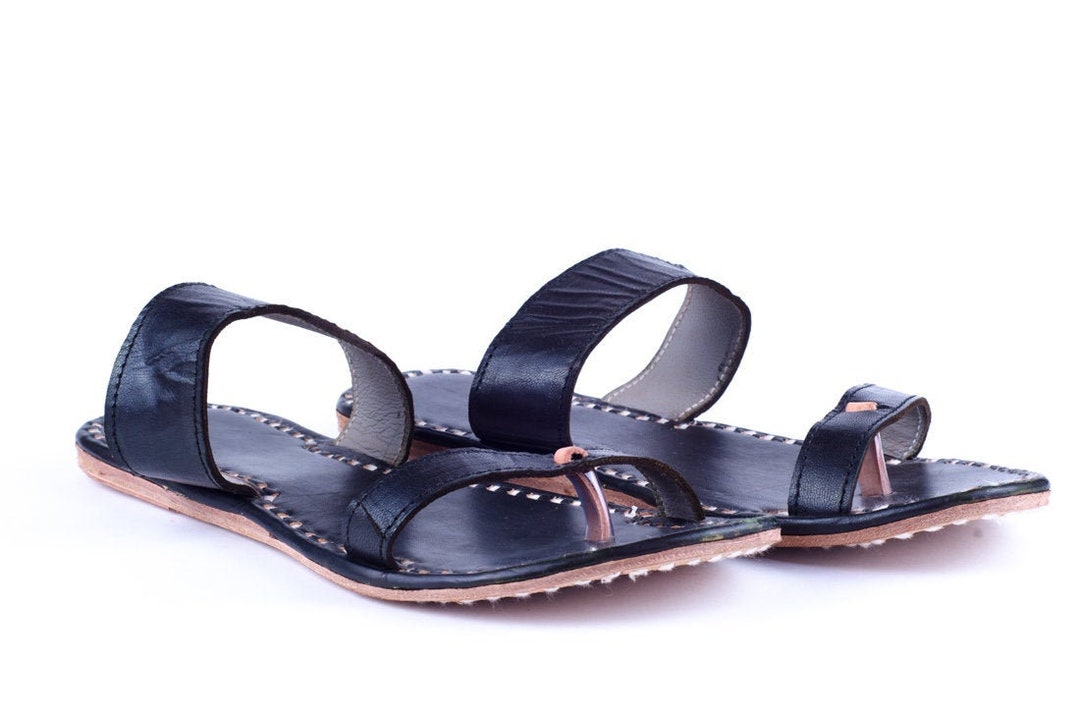 Handmade Treasuree Men's Leather Slides, Men's Leather Slip-on's ...