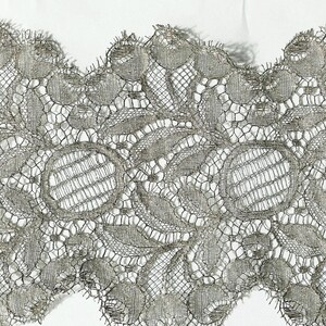 Antique Silver Metallic Lace French Sample Piece - Etsy