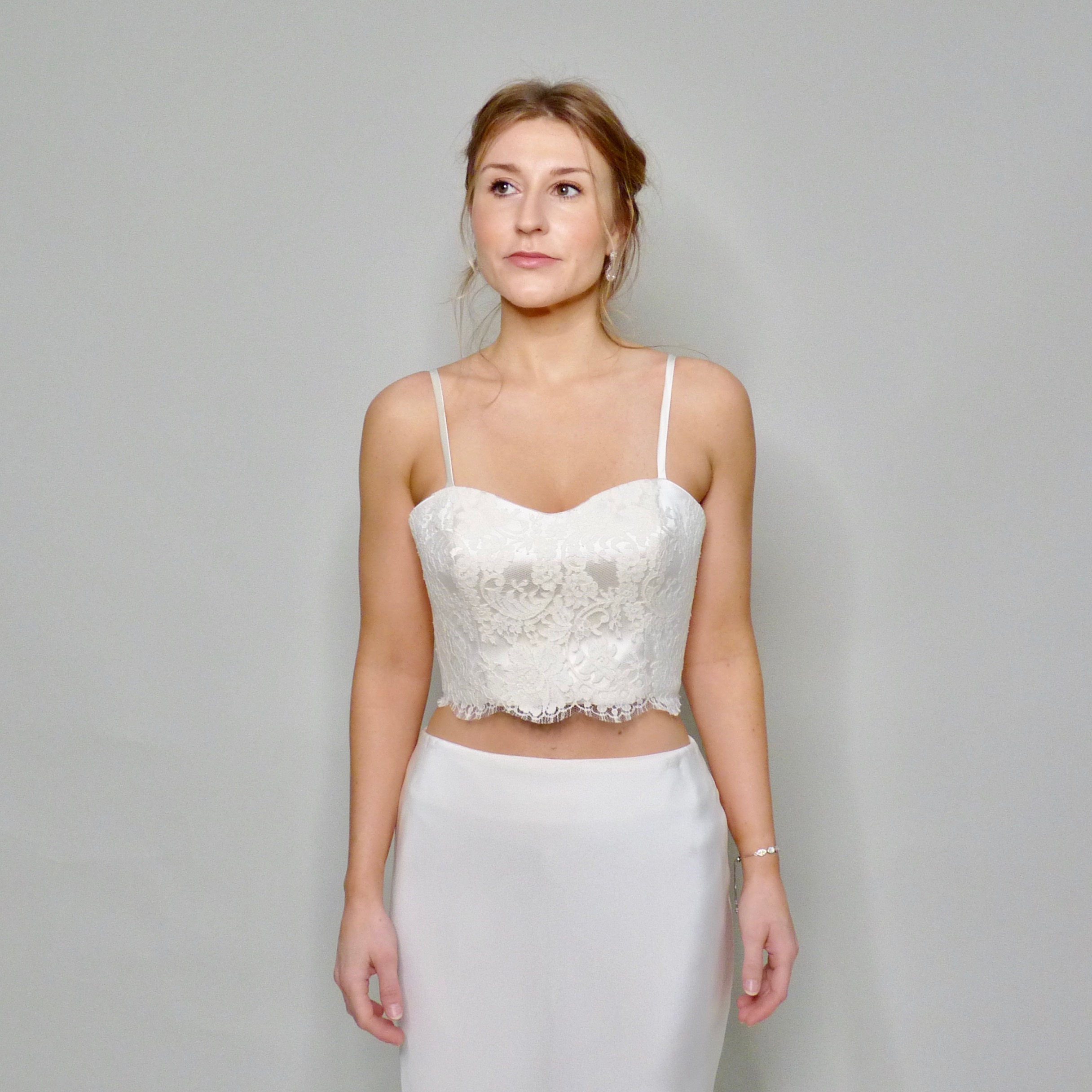 Bridal Corset, Lace Corset, Bridal Bustier, Silk Corset, Bridal Lace ...