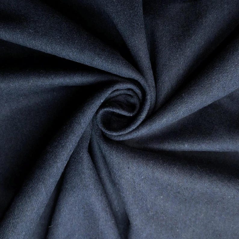 Winter Blue Wool Flannel Blend 58" Wide by the Yard - Etsy