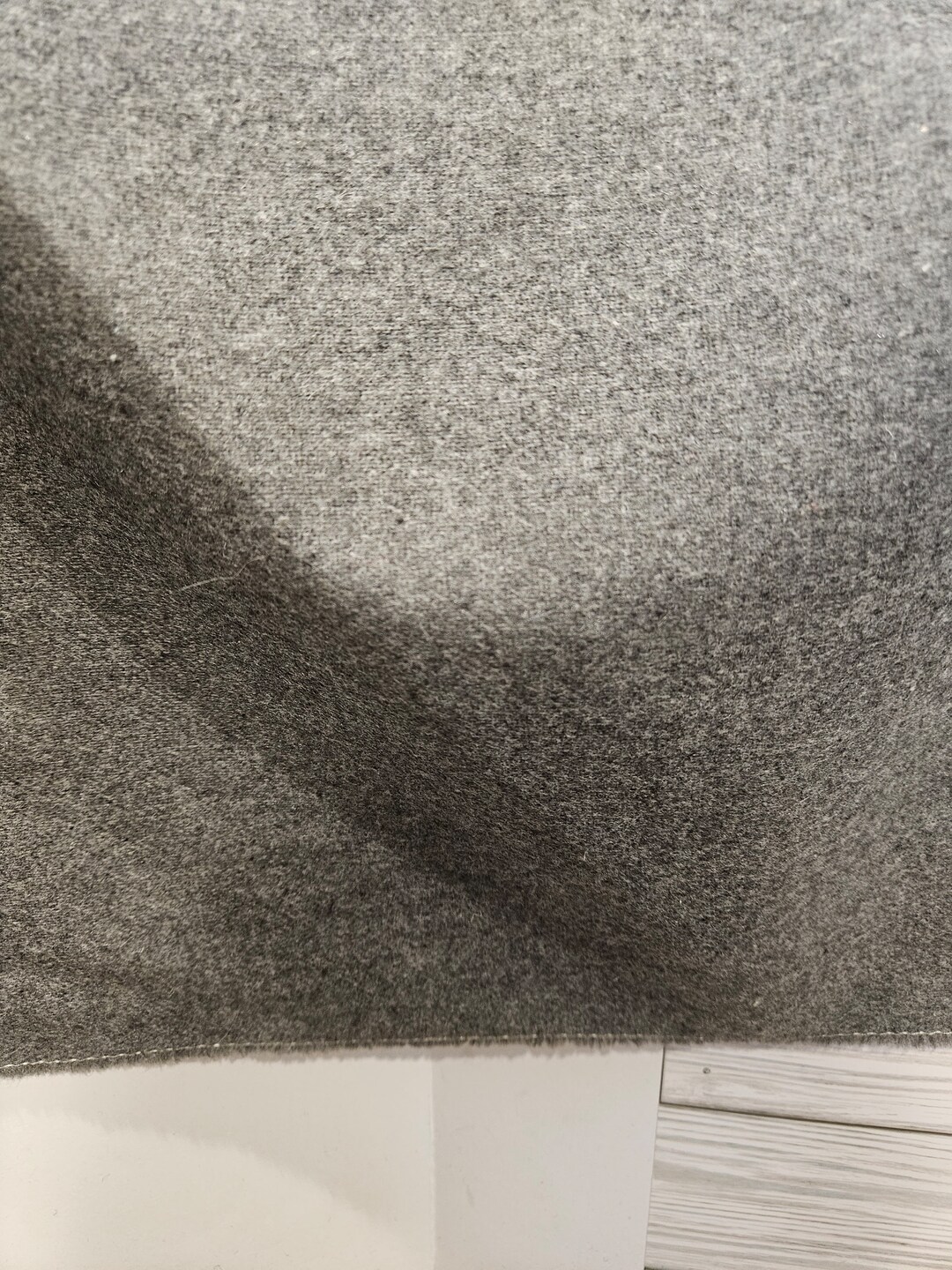 Pale Gray Wool Blend Fabric 58 Wide by the Yard - Etsy