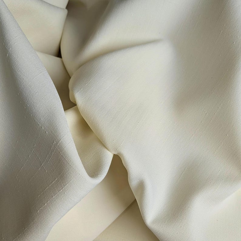 Cream Linen Look Polyester 58" Wide by the Yard - Etsy