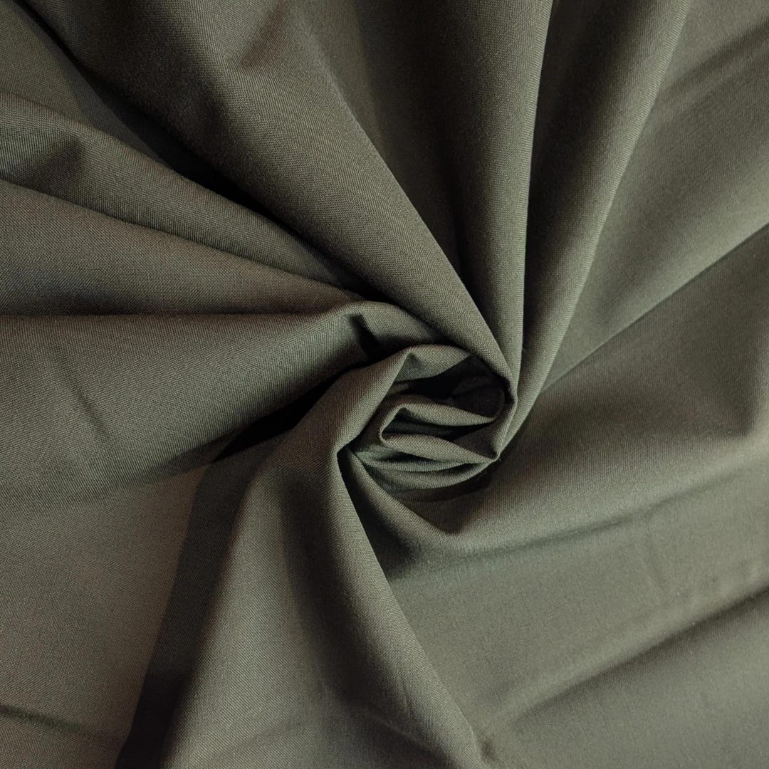 Army Green Wool Blend Worsted Fabric - 58" Wide, by the Yard - Etsy