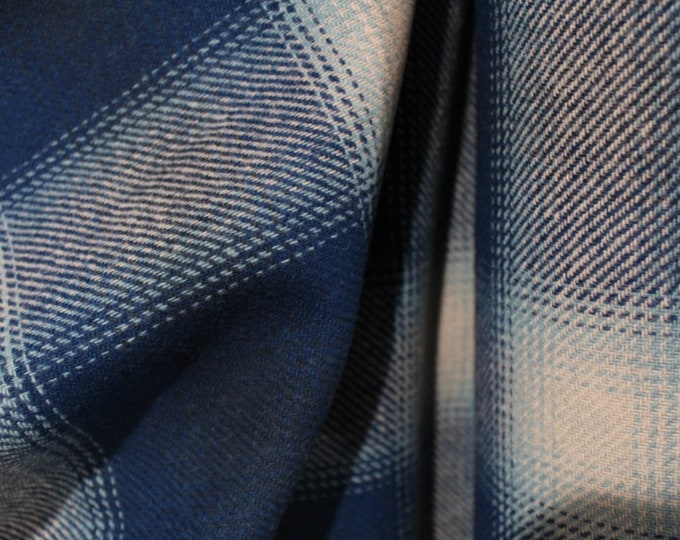 Teal Blue and Cream Pendleton Wool Fabric 41 X 58" - Etsy