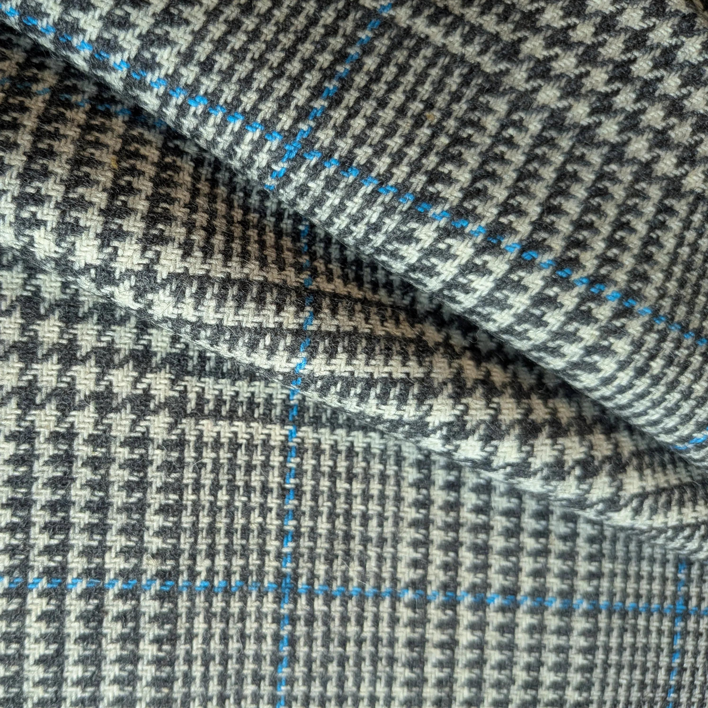 Gray Blue Wool Flannel Blend Italy 60" Wide by the Yard - Etsy