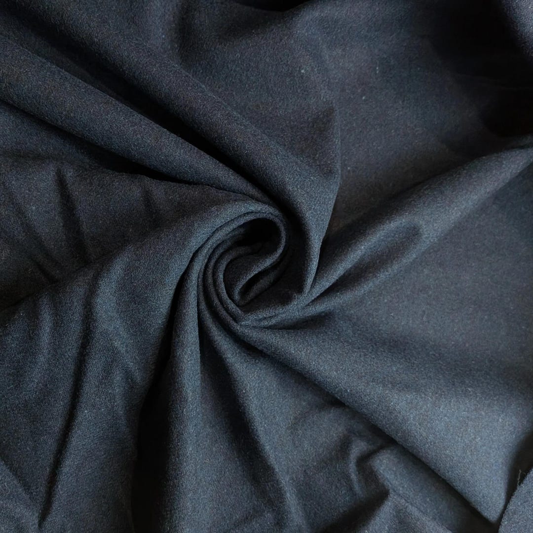 Seaworthy Blue Wool Flannel Blend 58" Wide by the Yard - Etsy