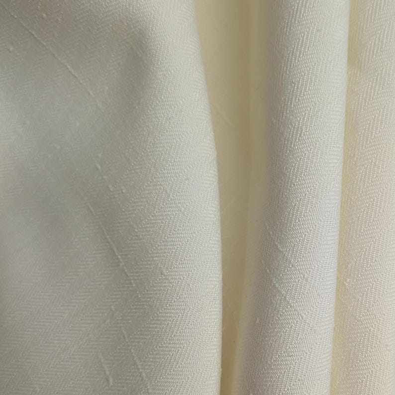 Cream Linen Look Polyester 58" Wide by the Yard - Etsy