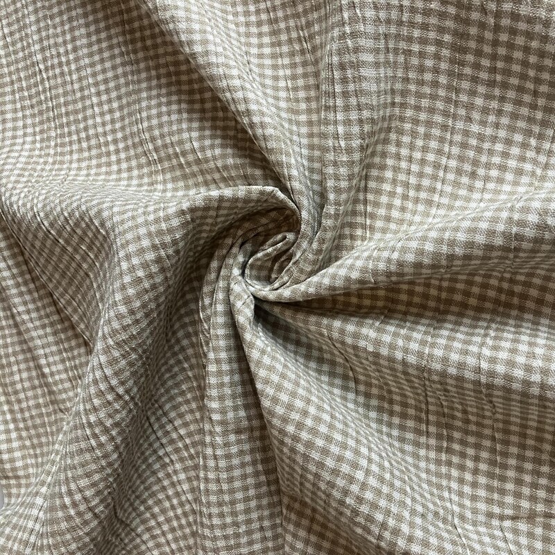 Checked Linen Fabric - Etsy