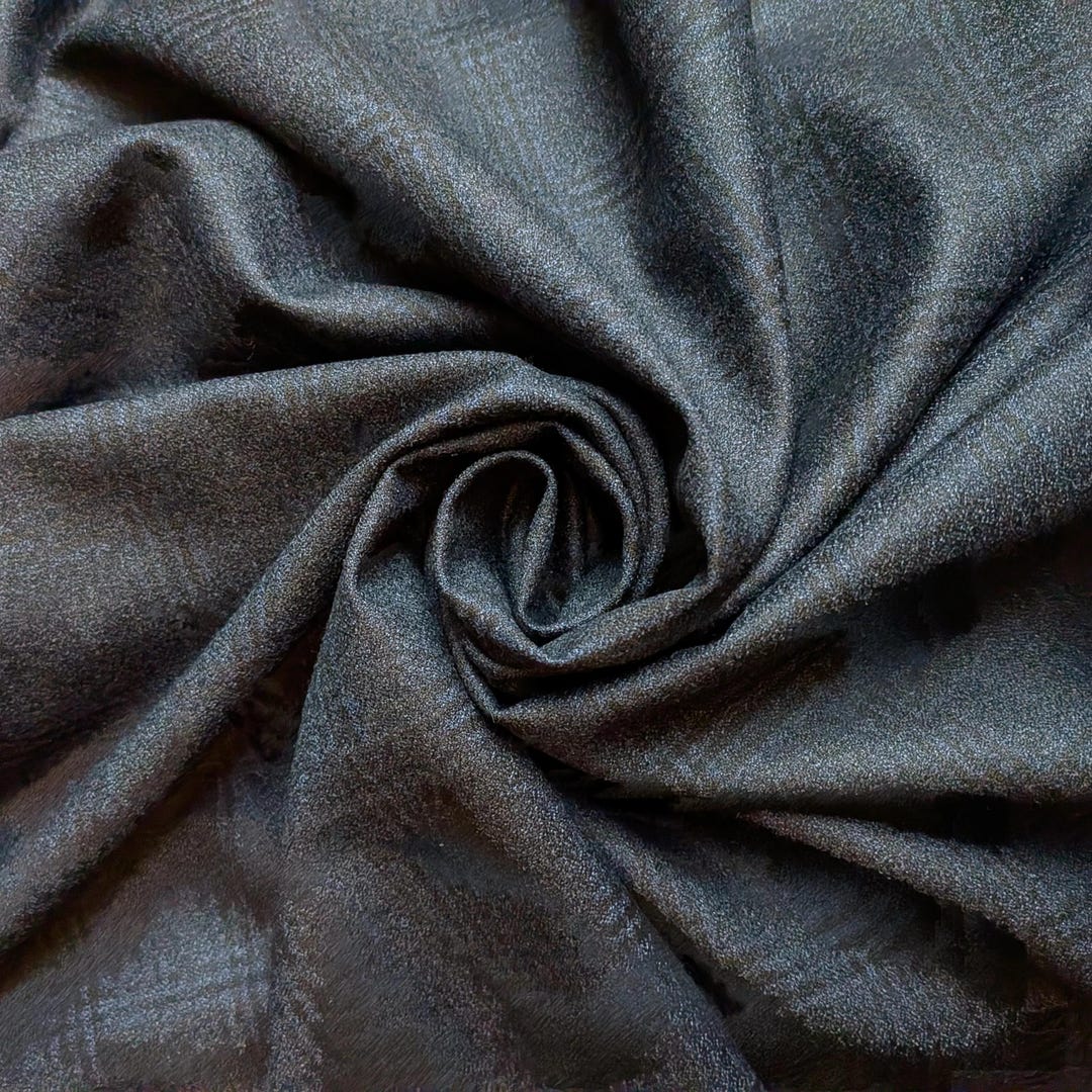 Jet Blue Wool Flannel 58" Wide by the Yard - Etsy