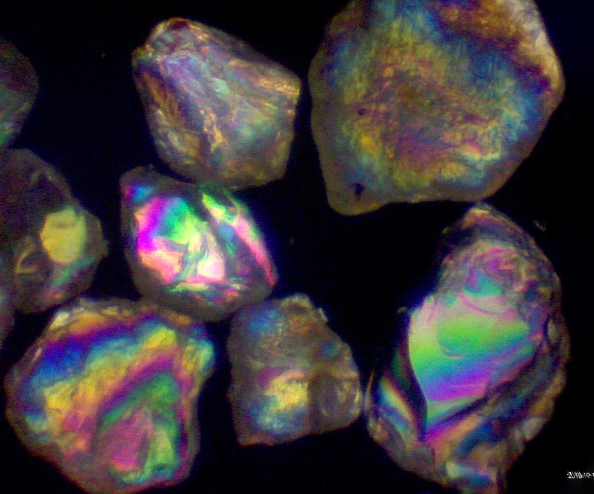 Rainbow Sand - A4 Microscope Art Print - Etsy