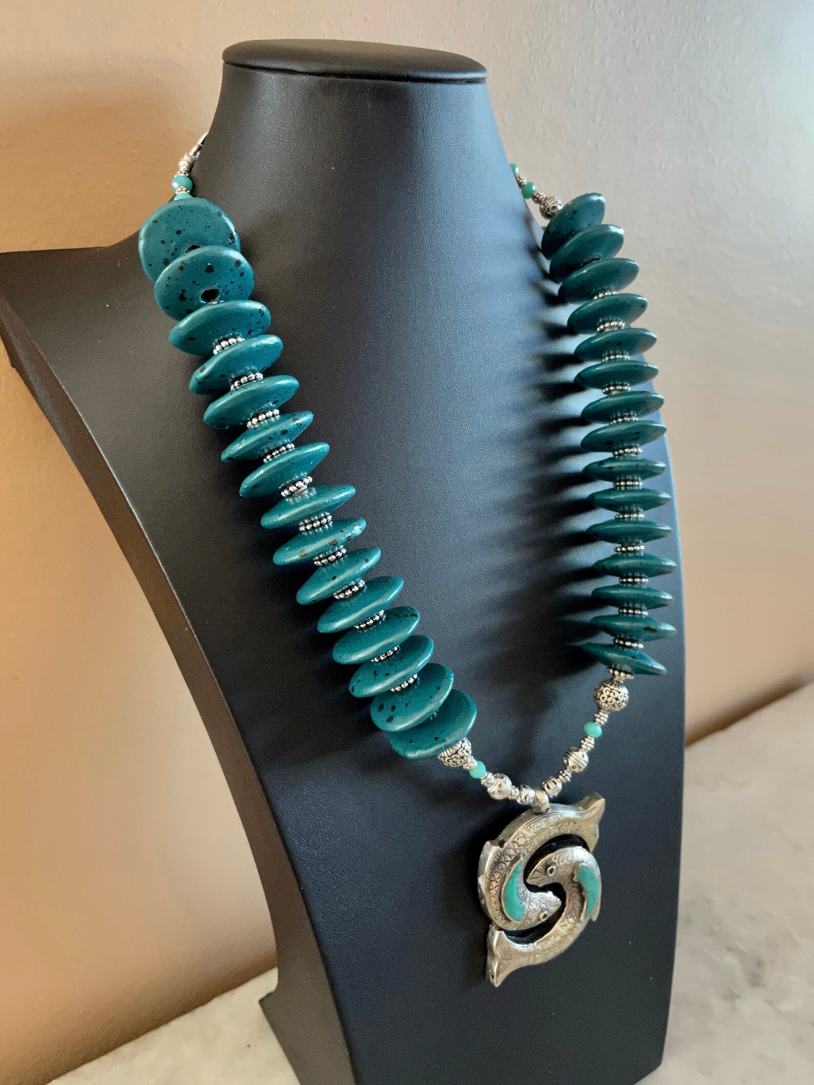 Coupled Fish Tribal Pendant, Kuchi Nomad Ethnic Handmade Tribal Jewelry ...