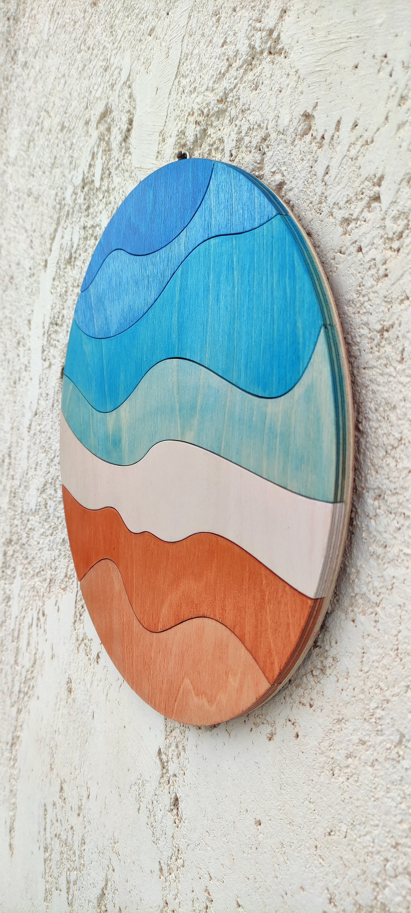 Colours of the Sea Waves Wall Decor Beach House Decor - Etsy