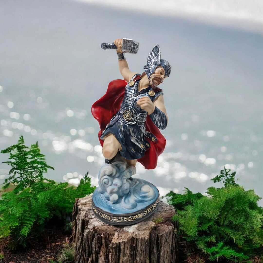 Thor Statue, Mythological Gods, Esoteric and Religious Items, Hand ...