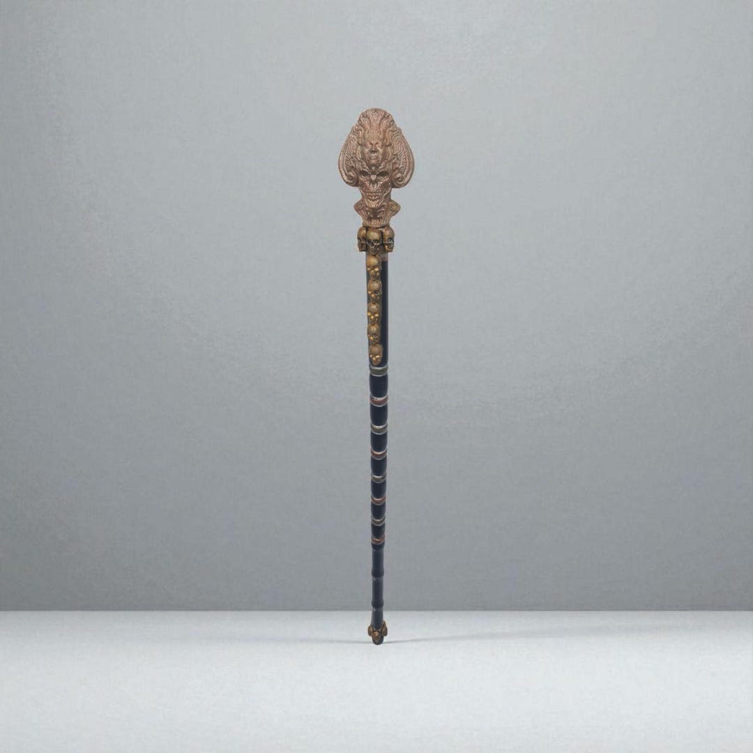Eggun Carrying Staff With Decoration, Santeria, Palo Mayombe, Voodoo - Etsy