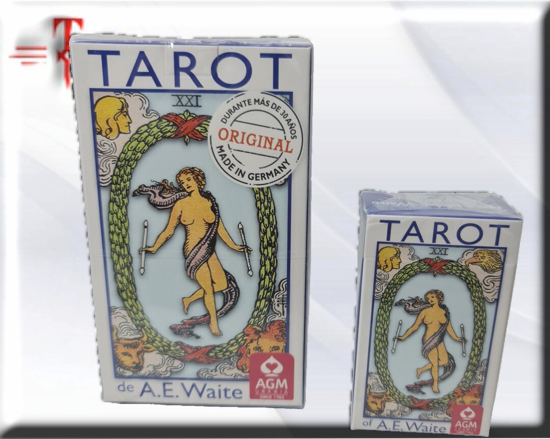 Tarot A.e.waite Blue Edition With the Pink Cross, Tarot Reader, Oracles ...