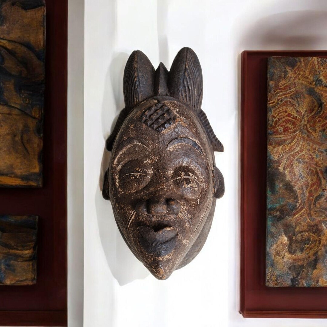 Punu Ethnic Mask (gabon African Art) Punu Ethnic Mask (gabon African ...