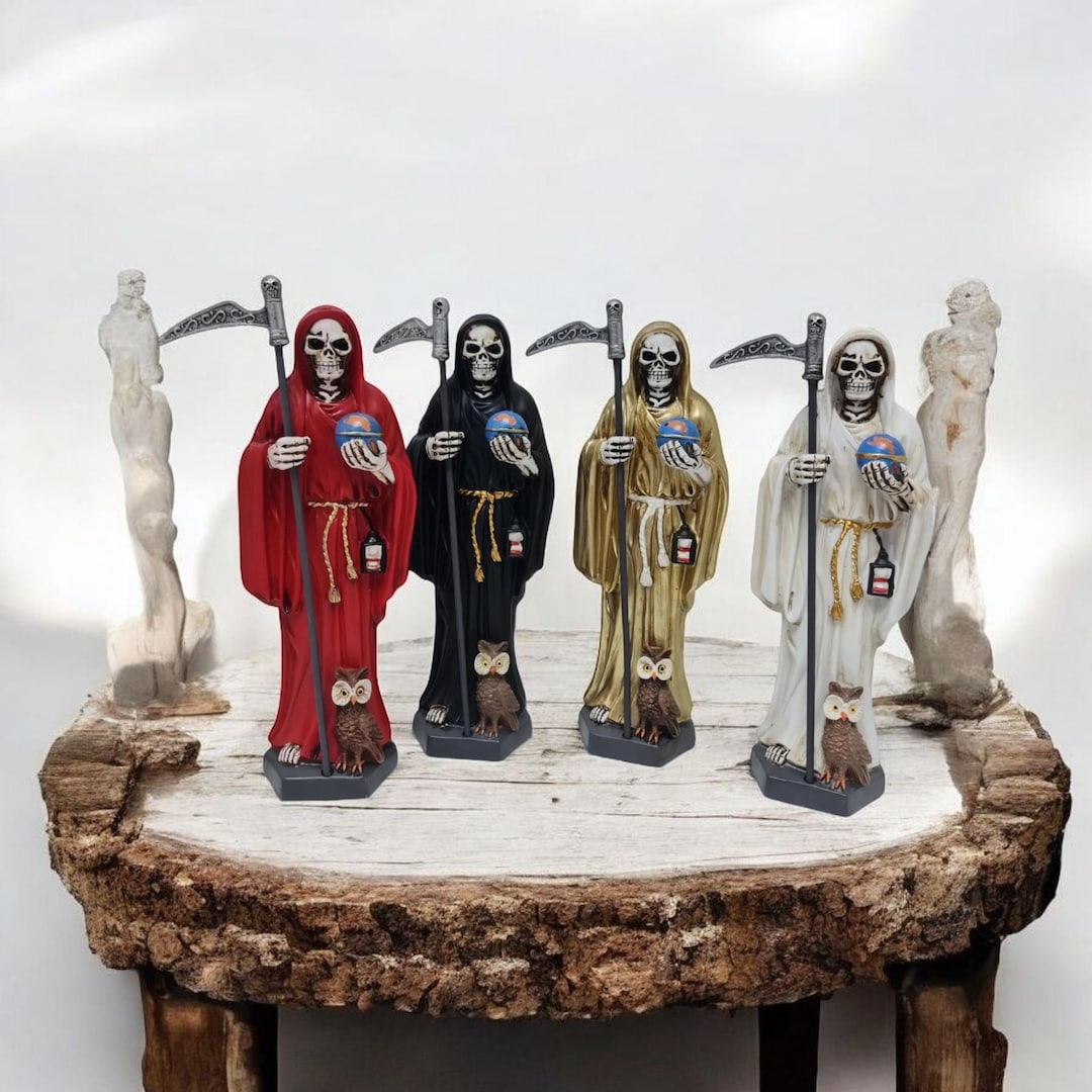 Statue of Saint Death 15cm, Holy Death, Deities, Mythology - Etsy