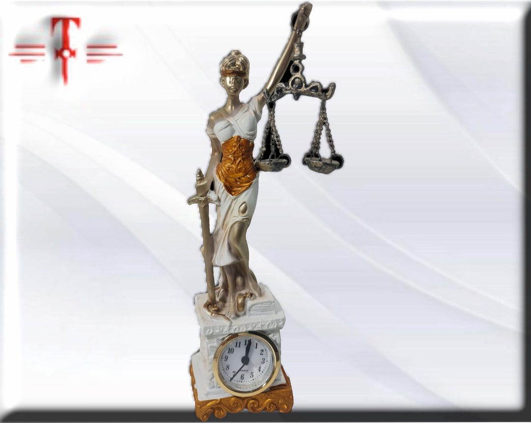 Table Clock Themis Goddess of Justice Mythological Beings - Etsy