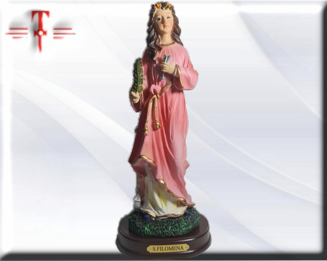 Saint Philomena Catholic Statue Religious Figure of Resin of - Etsy
