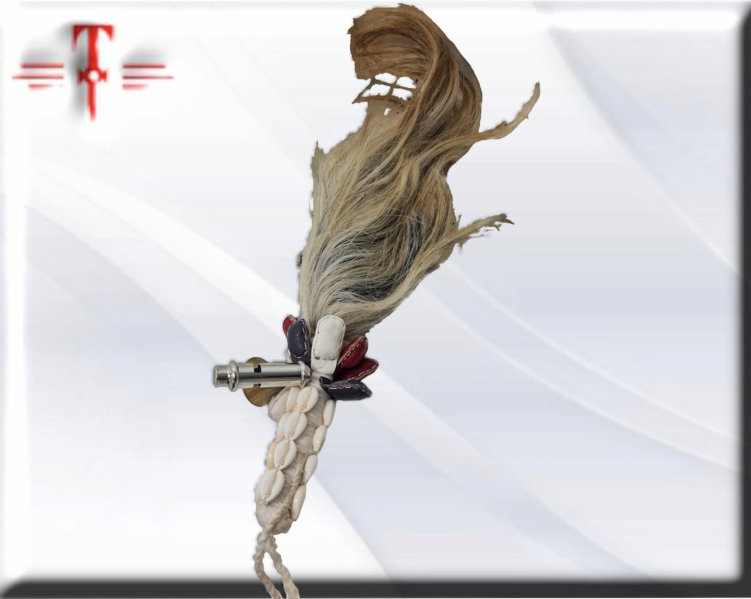 African Iruke Horse Tail Prepared Protection, Handmade, Ifá Santeria ...