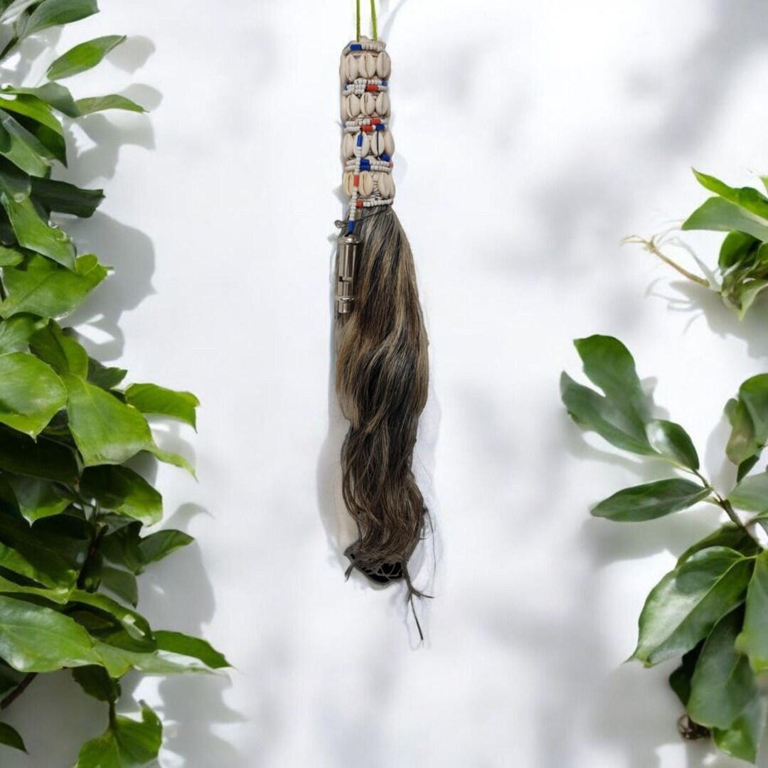 African Horsetail Iruke, Handmade, Ifá Santeria Palo Mayombe Babalawo ...